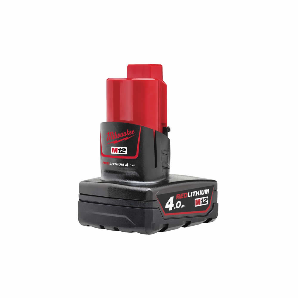 Milwaukee M12 B4 - Akku 12V 4,0 Ah Red Li-Ion | Tooltown Werkzeuge ...